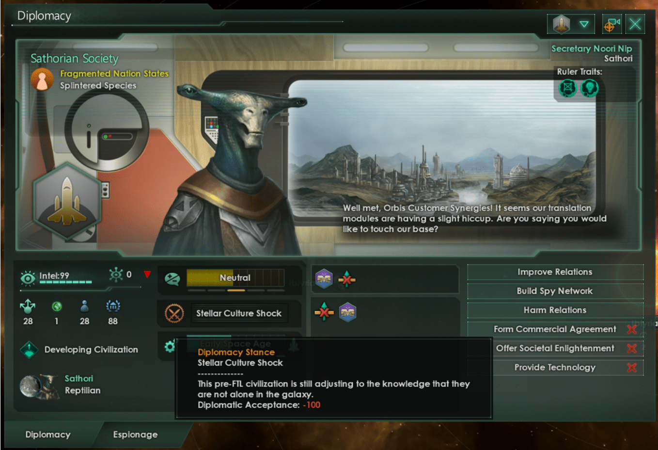Stellaris, carnet des développeurs n°285 : Observation et sensibilisation des mondes Pré-FTL ...